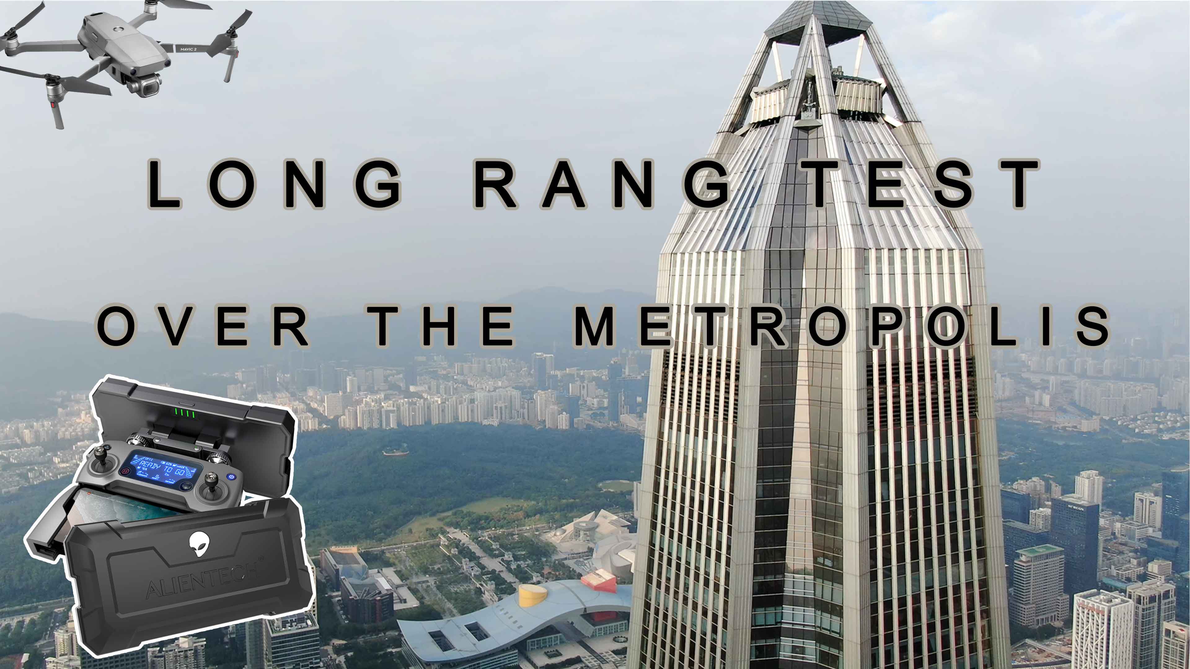 Amazing...ALIENTECH DUO II antenna long rang test over 6.8km on Mavic