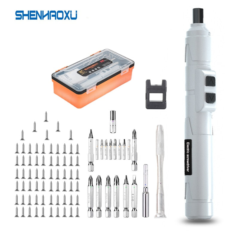 Cordless Electrical Screwdriver Mini Power Tools 3.6V Rechargeable Mul